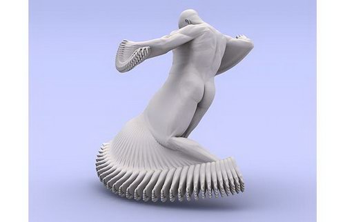 Kinetic Figures: Blurred Movement Trails - Moving Sculpture - XciteFun.net