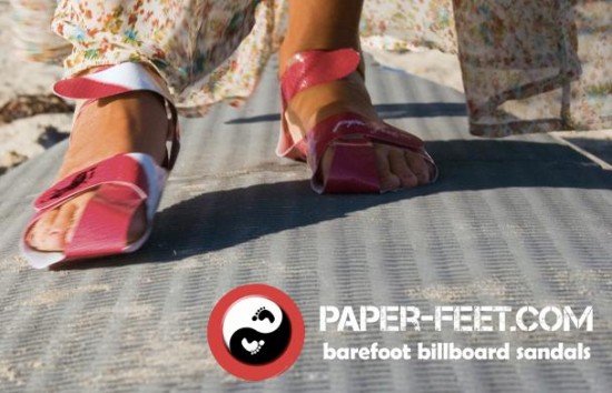 Paper Feet - The Recycled Billboards Shoes - XciteFun.net