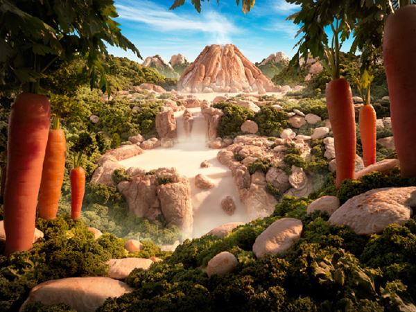 Vegetable Landscape - Food Art - XciteFun.net